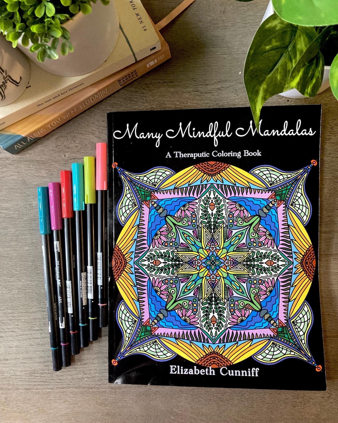 Mandala Coloring Book for Adults: Therapeutic Zentangles - Etsy