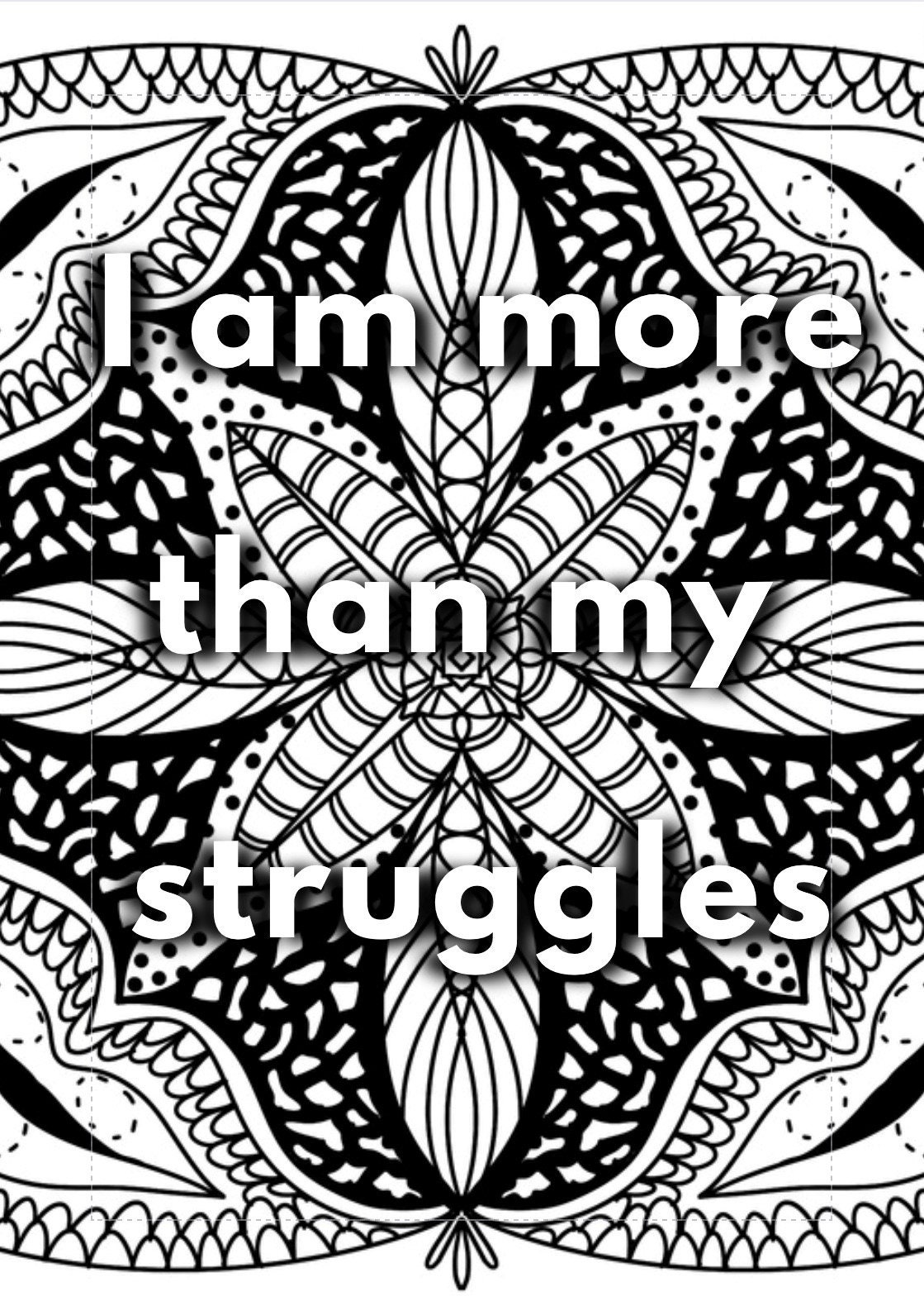 Printable Daily Affirmations Coloring Book Positive Affirmations ...