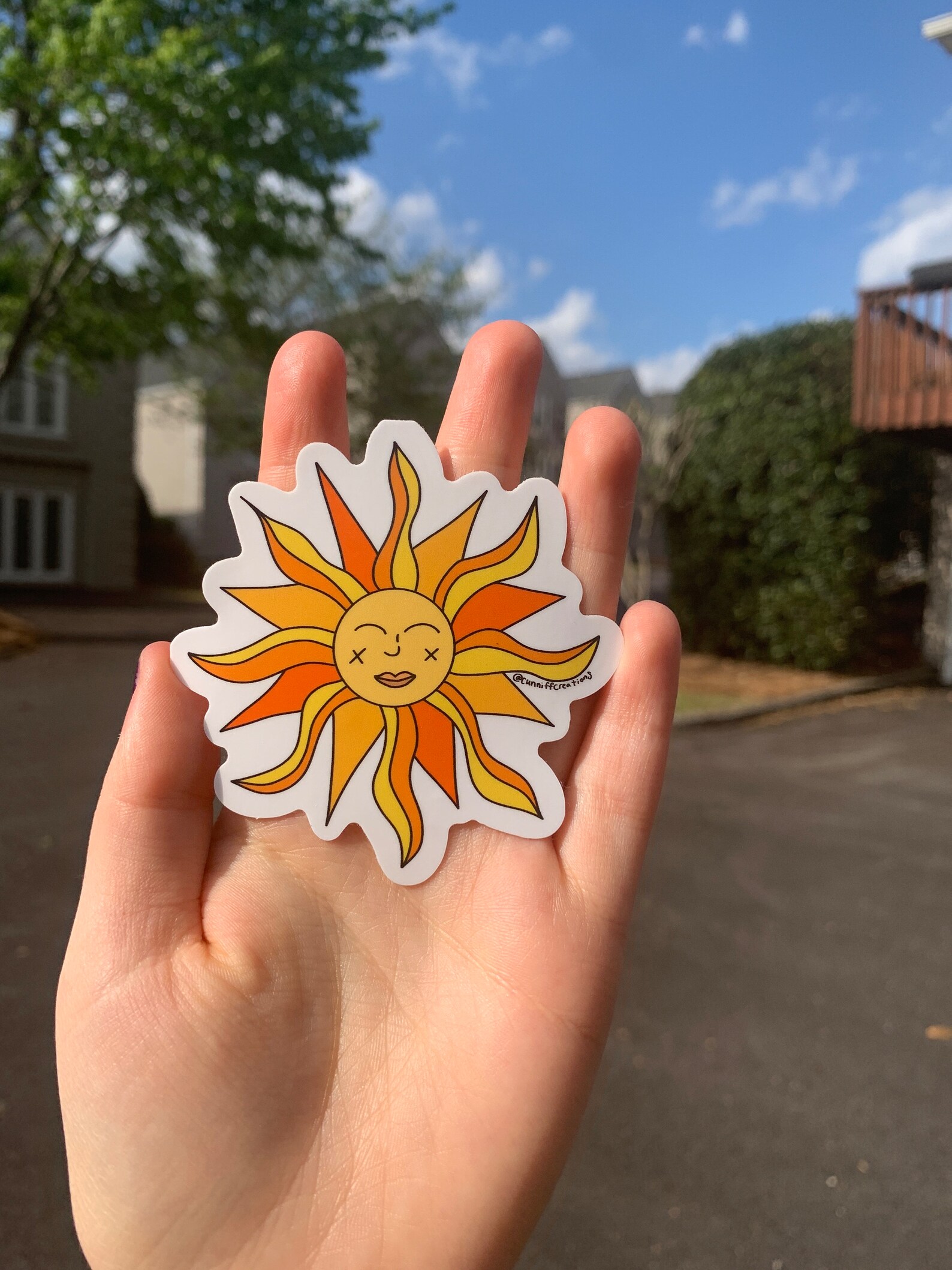 Sun Sticker for Hydro Flasks, Laptops, Cars, Skateboards | UV Resistant ...