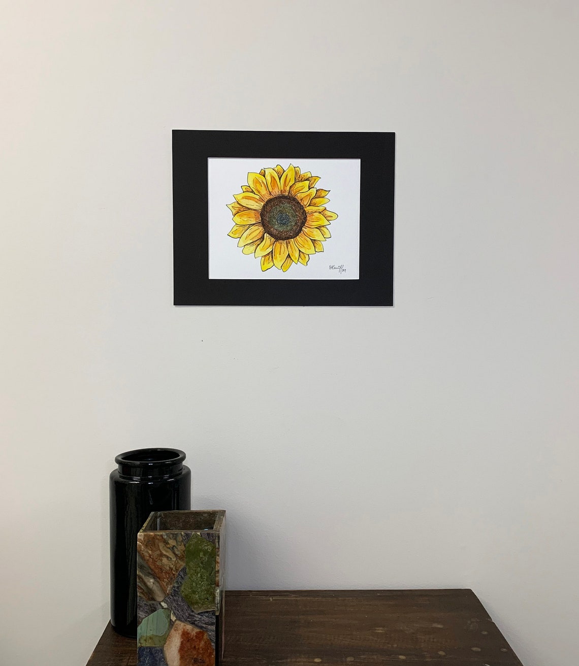 Sunflower Print | Modern Sunflower Art for Home | Floral Print ...