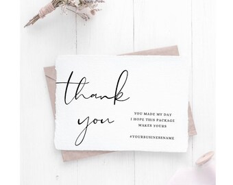 Thank you insert | Etsy