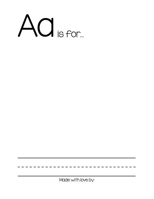 Baby's First Alphabet Book Printable Baby Shower, Baby Gift, Baby ...