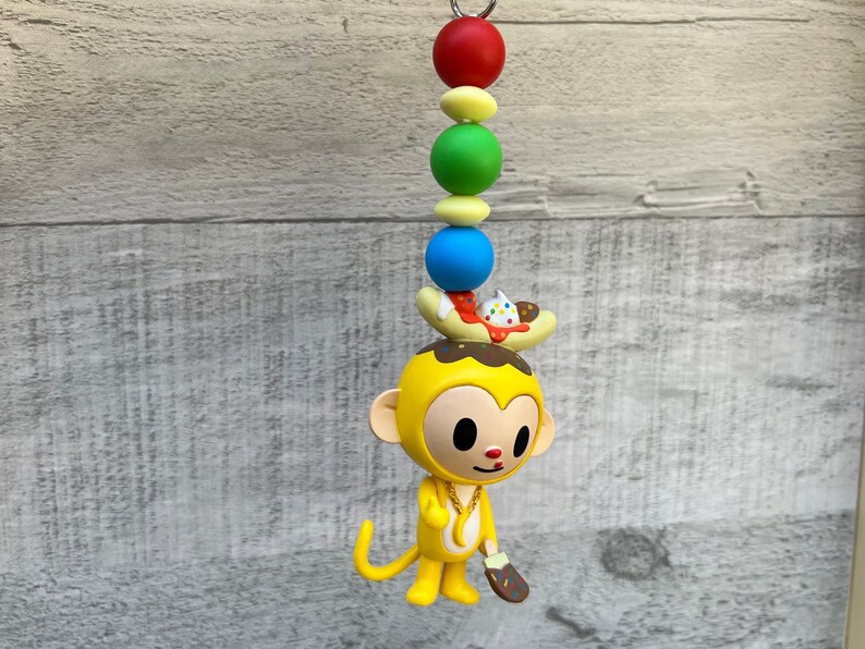 Custom Tokidoki Banana Split Monkey Keychain Toki Doki Key Fob Jujube ...