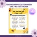 Teacher Appreciation Week Daily Activity Itinerary Flyer Buzzzzworthy ...
