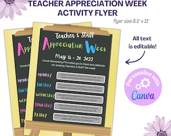EDITABLE Nacho Themed Teacher Appreciation Week Itinerary - Etsy