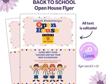EDITABLE Classroom Open House - Etsy