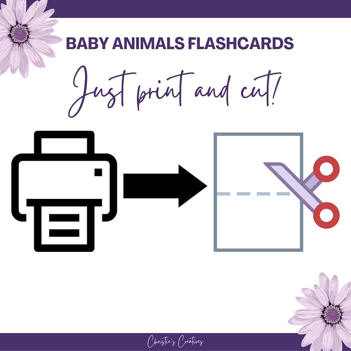 Set of 16 Adult & Baby Animals Flashcards 3-part Nomenclature ...