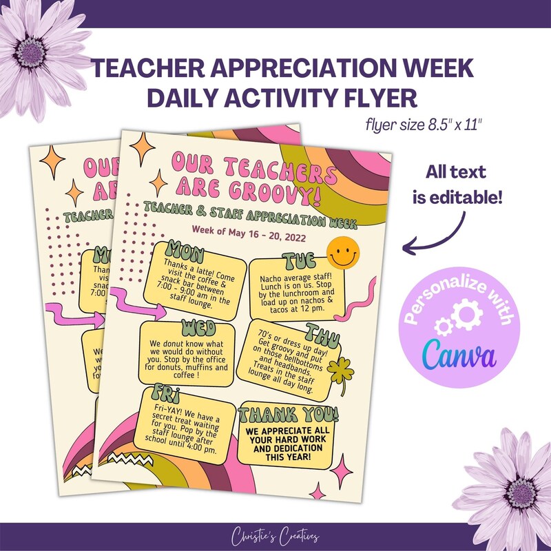 Teacher Appreciation Week - Etsy