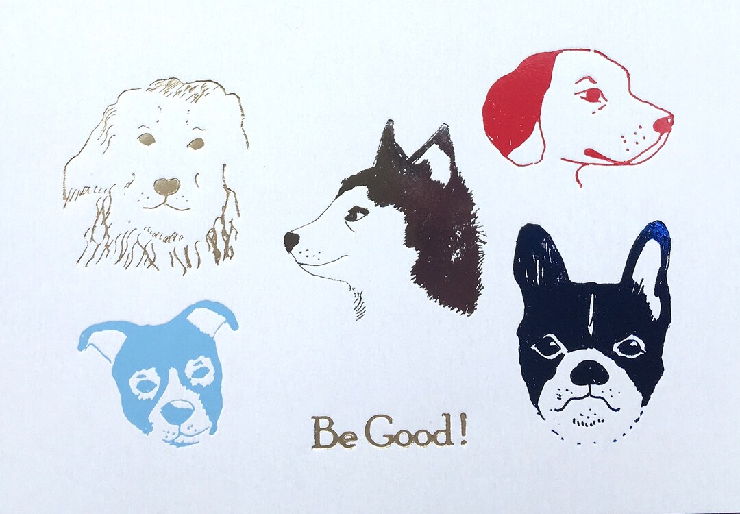 Dogs - Greetings Card A6 - Etsy
