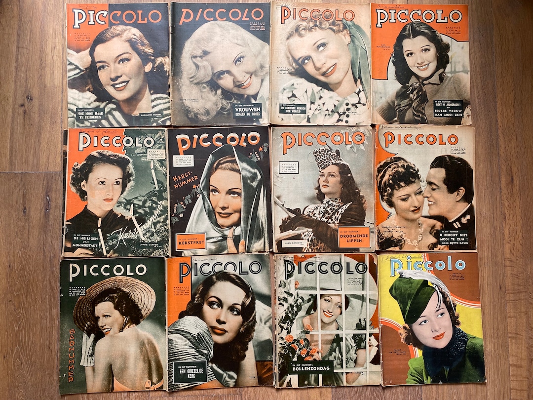 1933-1940 Dutch Magazine Piccolo, 48 Pages, Black and White Photos ...