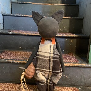 Handmade Primitive Halloween Boy Cat - Etsy