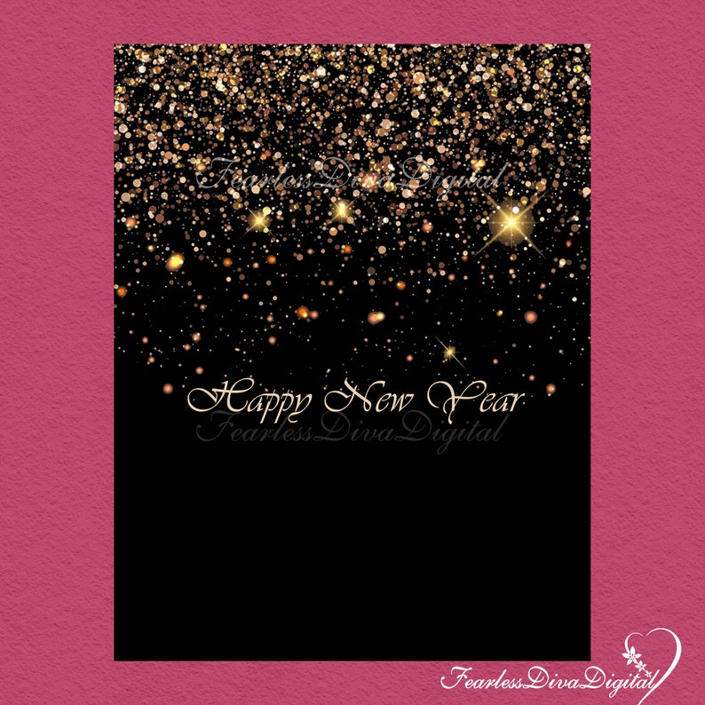 Digital New Year Scrapbook Paper Instant Download PRINTABLE 8.5x11 ...