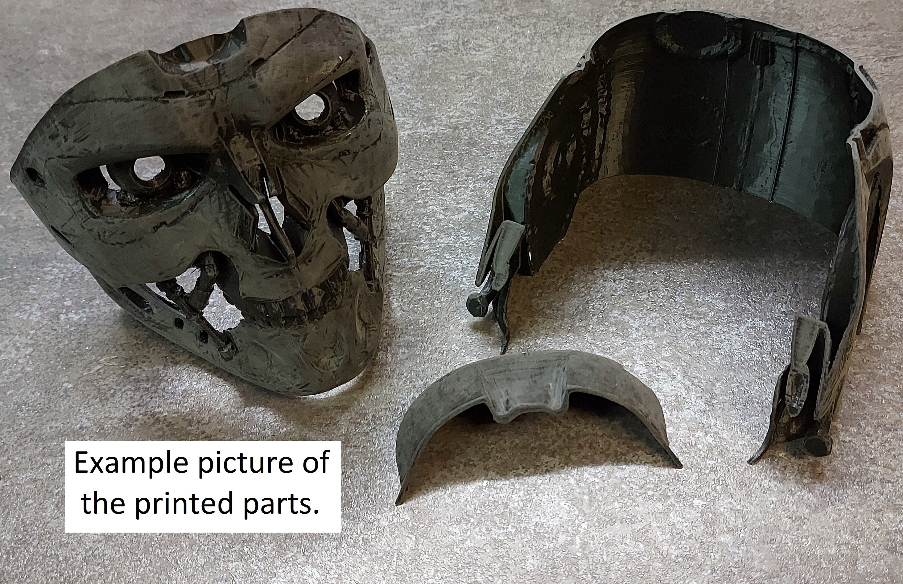 Terminator Cosplay Helmet STL 3D File for 3D Printing Free Foam ...