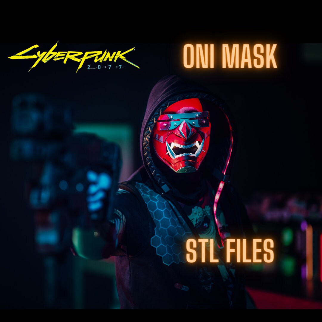 Cyberpunk 2077 Tyger Claw Oni Mask STL File for 3D Printing - Etsy
