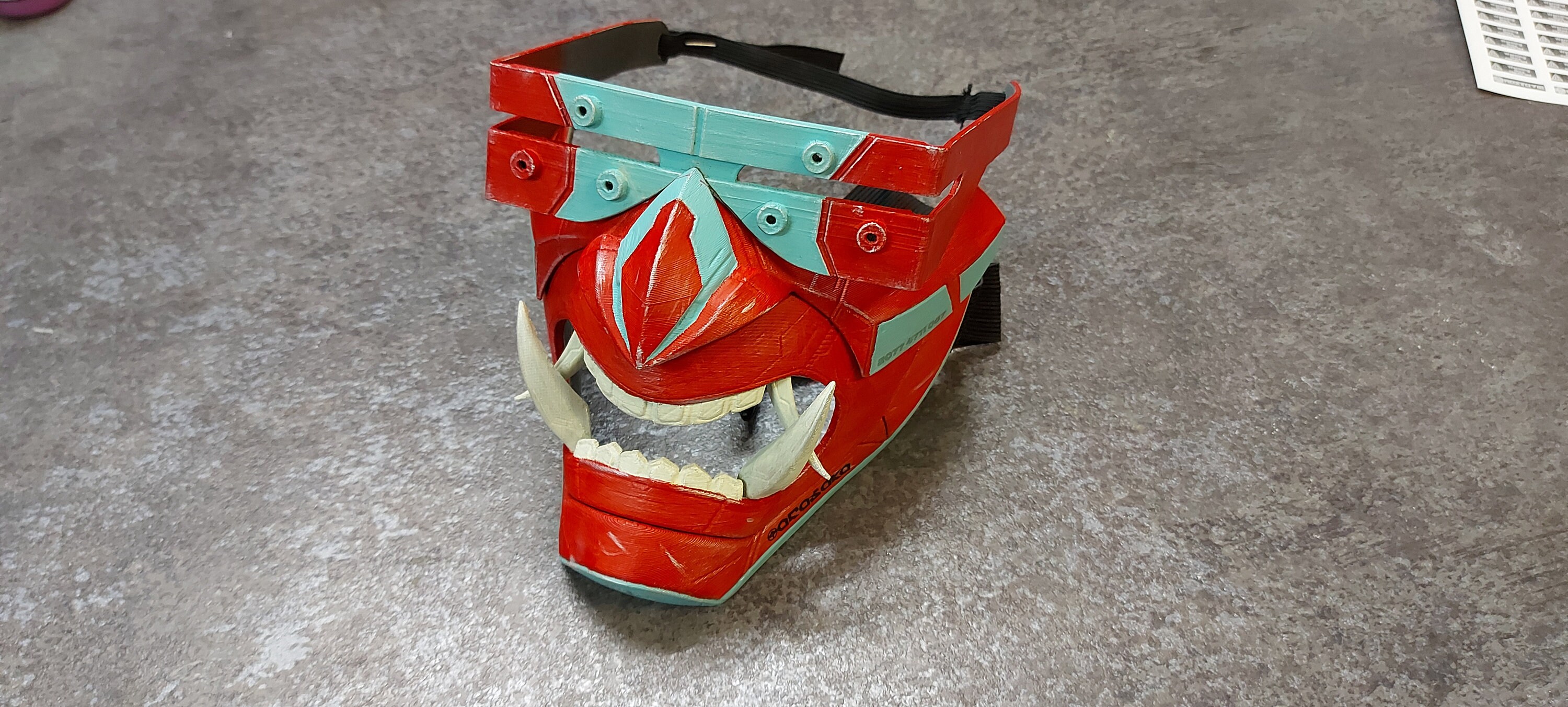 Cyberpunk 2077 Tyger Claw Oni Mask STL File for 3D Printing - Etsy