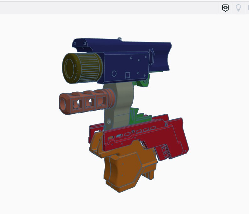 Nerf Mod Kit Cyberpunk Kang Tao "dian", STL File 3D File for 3D ...
