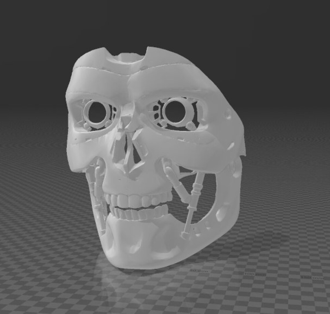 Terminator Cosplay Helmet STL 3D File for 3D Printing Free Foam ...