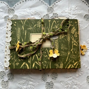 Hardcover Nature Themed Junk Journal Made From Repurposed Book From ...