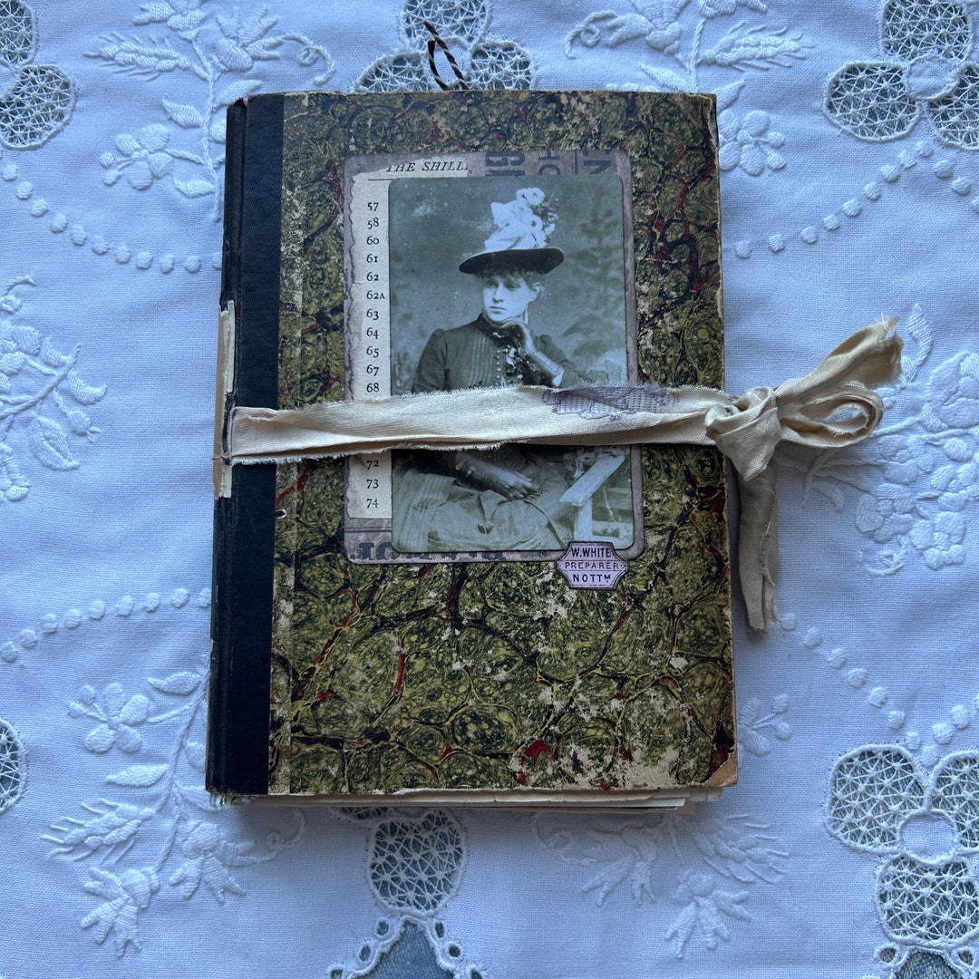 Cora A Hardcover Grungy Junk Journal Made From Repurposed Book From Ca ...