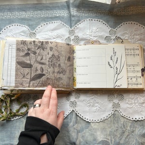 Hardcover Nature Themed Junk Journal Made From Repurposed Book From ...