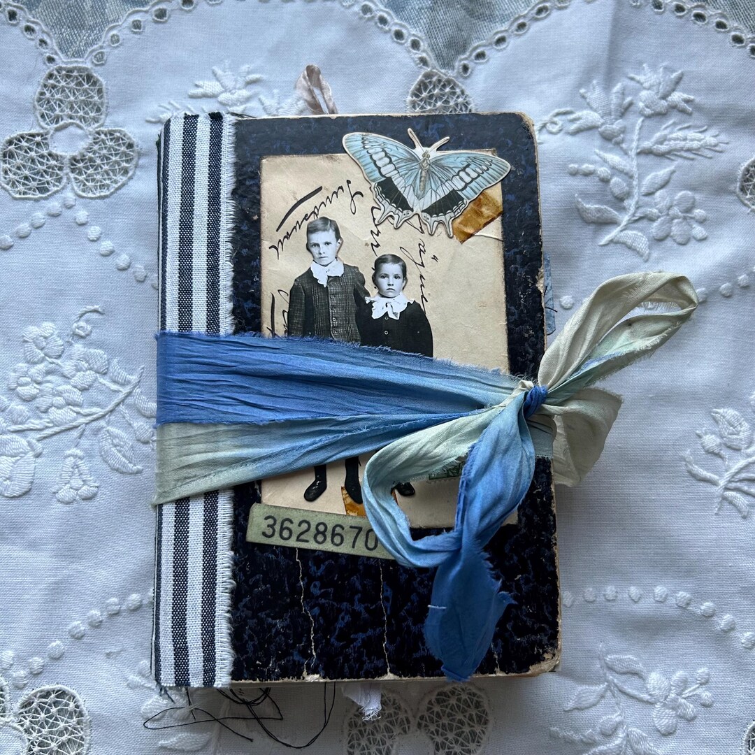 Helen A Hardcover Grungy Junk Journal Made From Repurposed Book From ...