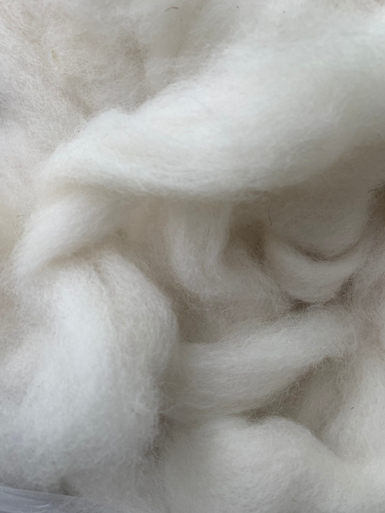 100% Alpaca Roving / White / All Natural / Product of the USA / Alpacas ...