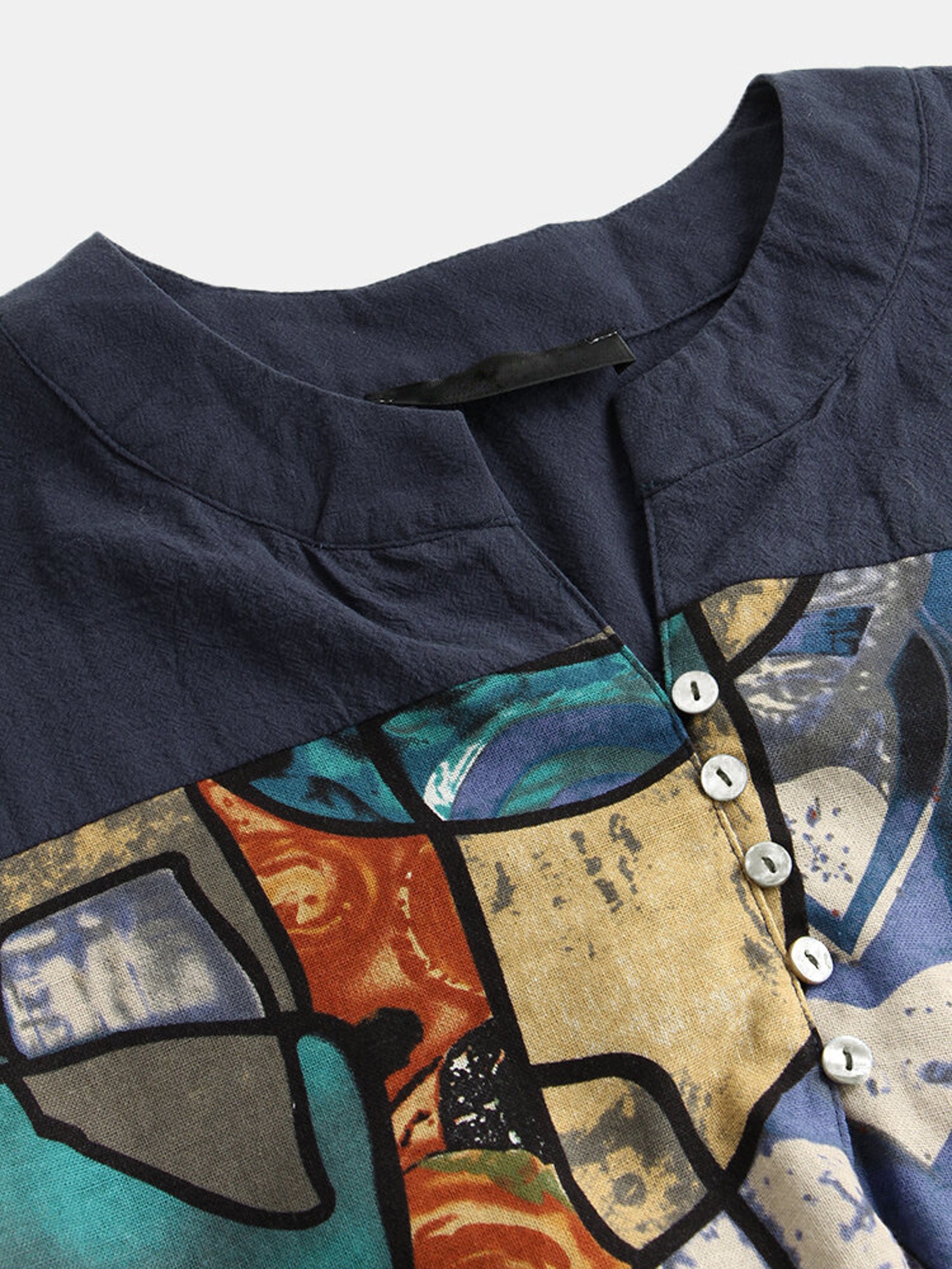 Women Long Sleeve V Neck Casual Tunic Flower Blouse | Etsy