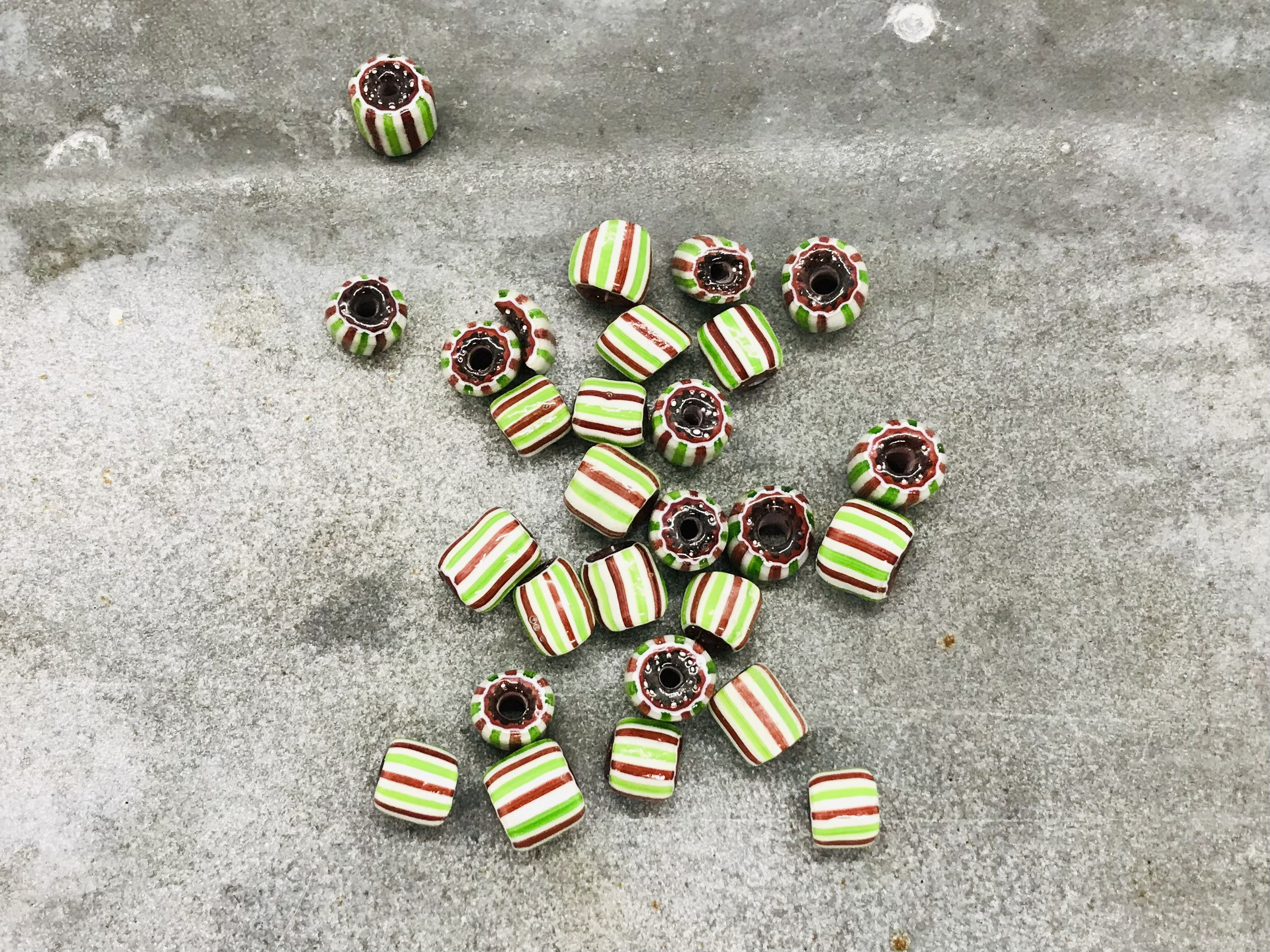 10 Gr 5mm Small Venetian Chevron Beads, Small African Trade Beads ...