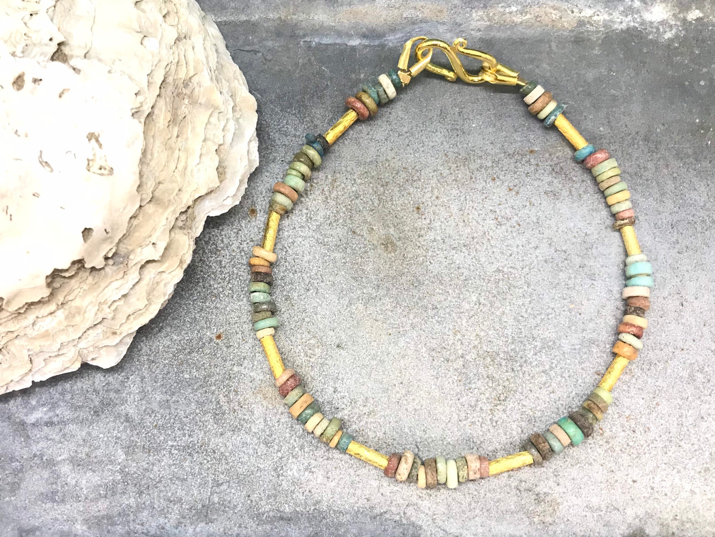 Set of 2: Ancient Egyptian Bracelet and Ancient Egyptian Earrings ...