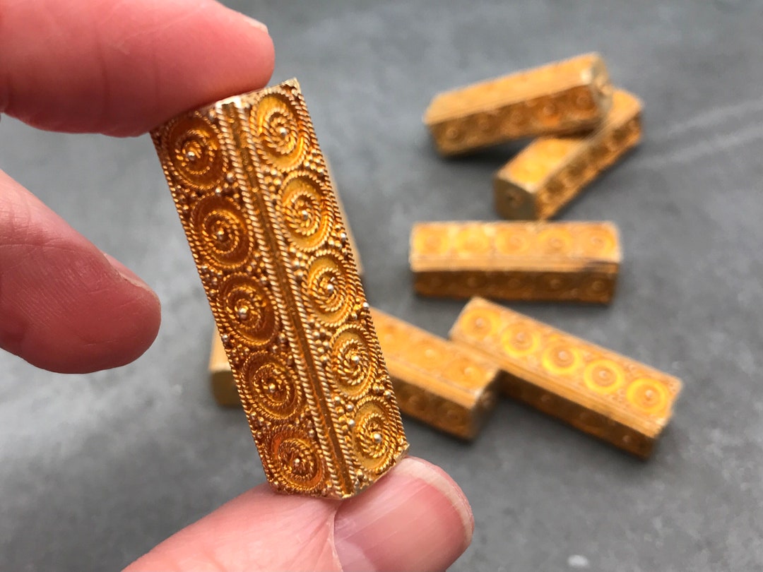 Old Large Filigree Silver Bead From Mauritania, Granulated Silver Beads ...
