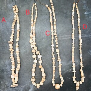 Ancient Shell Beads Strand, Old Shell Beads, Strand With Old African ...