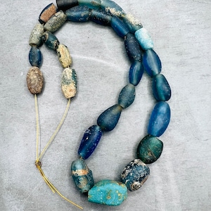 28 Ancient Islamic Glass Beads, Old Evil Eye Beads, Ca 1000 Years Old ...