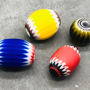 Rare Large Chevron Cane, Glass Cane for Rosetta Bead, Venetian Chevron ...