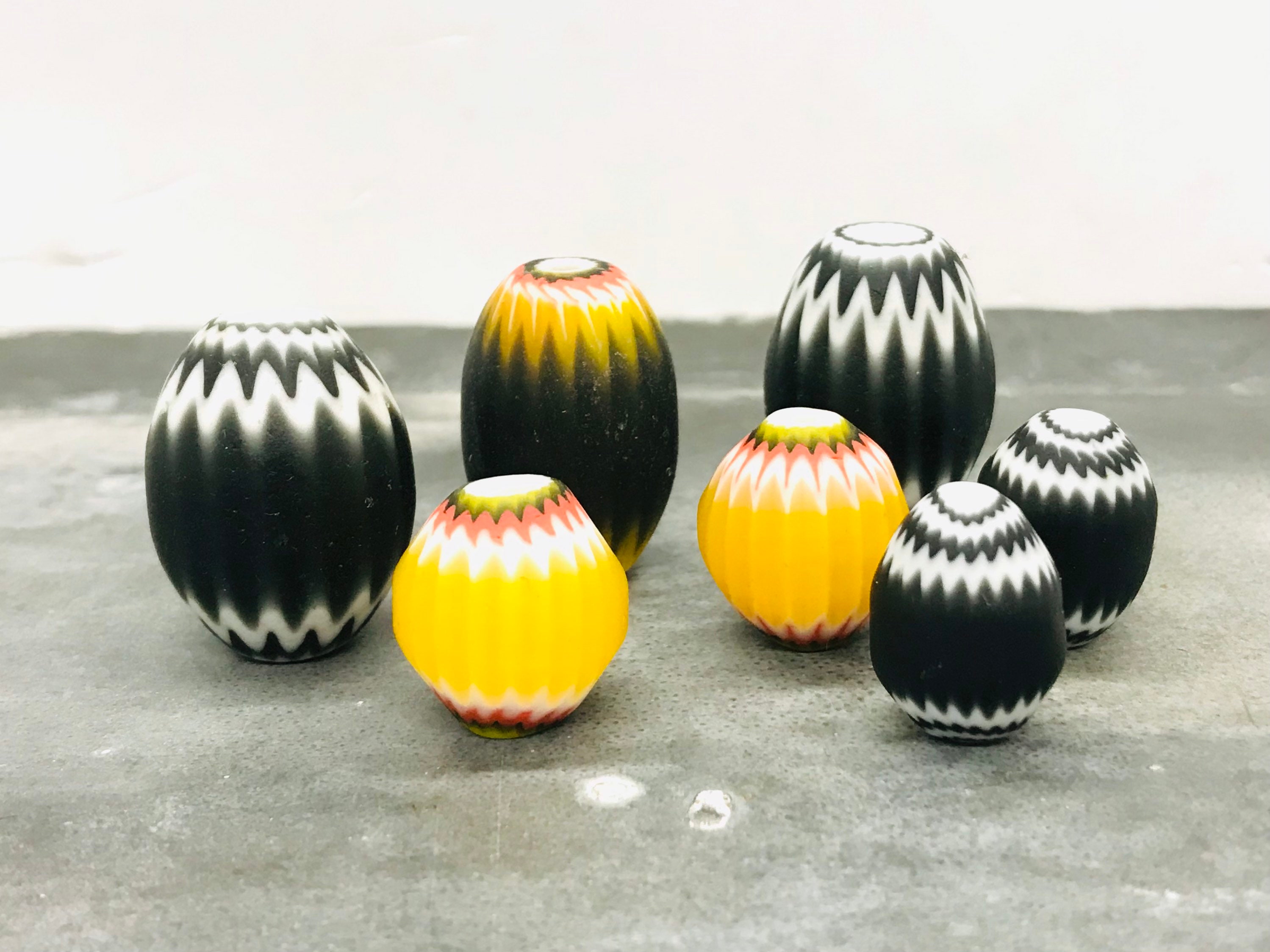 7 Rare Old Chevron Bead, 6- and 7-layer Chevron Bead, Rare Venetian ...