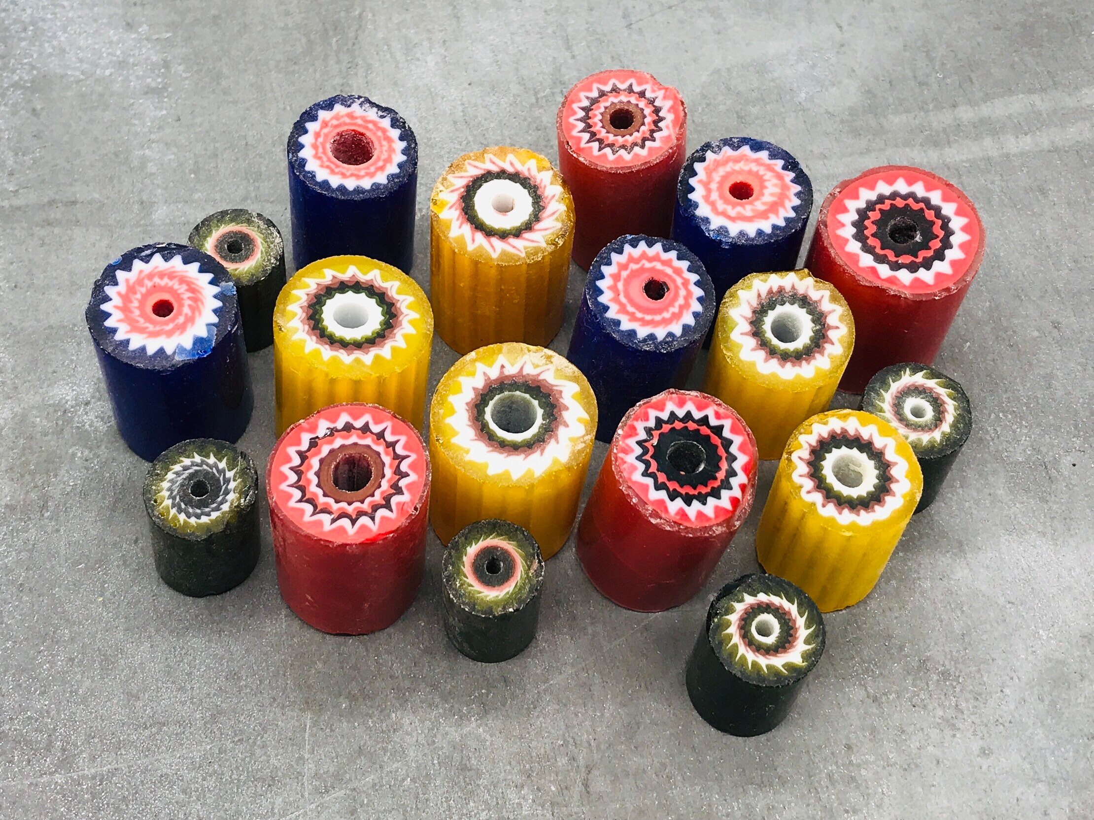 Rare Large Chevron Cane Glass Cane for Rosetta Bead Venetian - Etsy