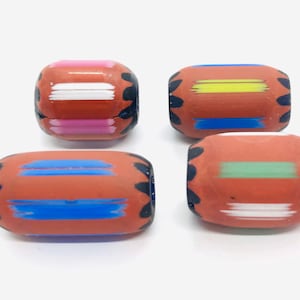Rare Venetian Chevron Bead, 2-layer Vintage Rosetta Glass Bead, Murano ...