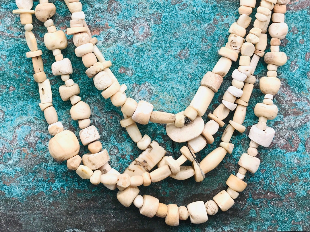 Ancient Shell Beads Strand, Old Shell Beads, Strand With Old African ...