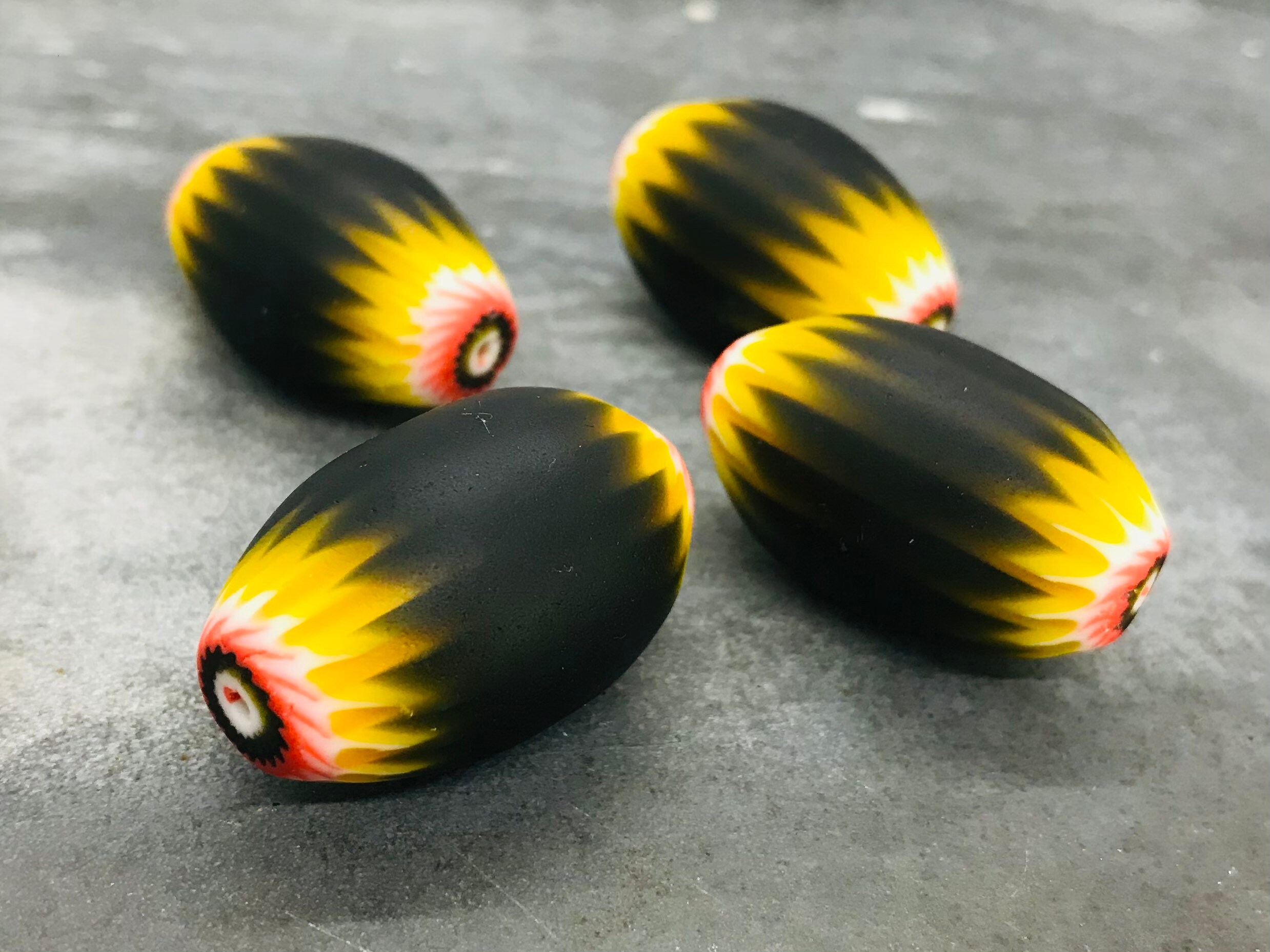 Rare Large Old Chevron Bead, 7-layer Chevron Bead, Rare Venetian ...