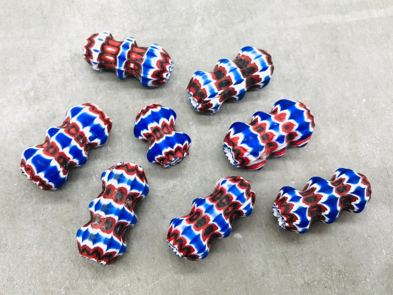 Rare Large Indian Chevron Bead, Vintage Chevron Bead, Rare Indian ...