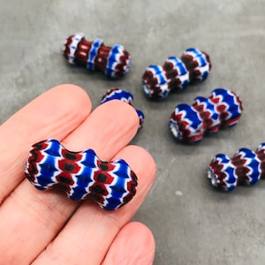 Rare Large Indian Chevron Bead, Vintage Chevron Bead, Rare Indian ...