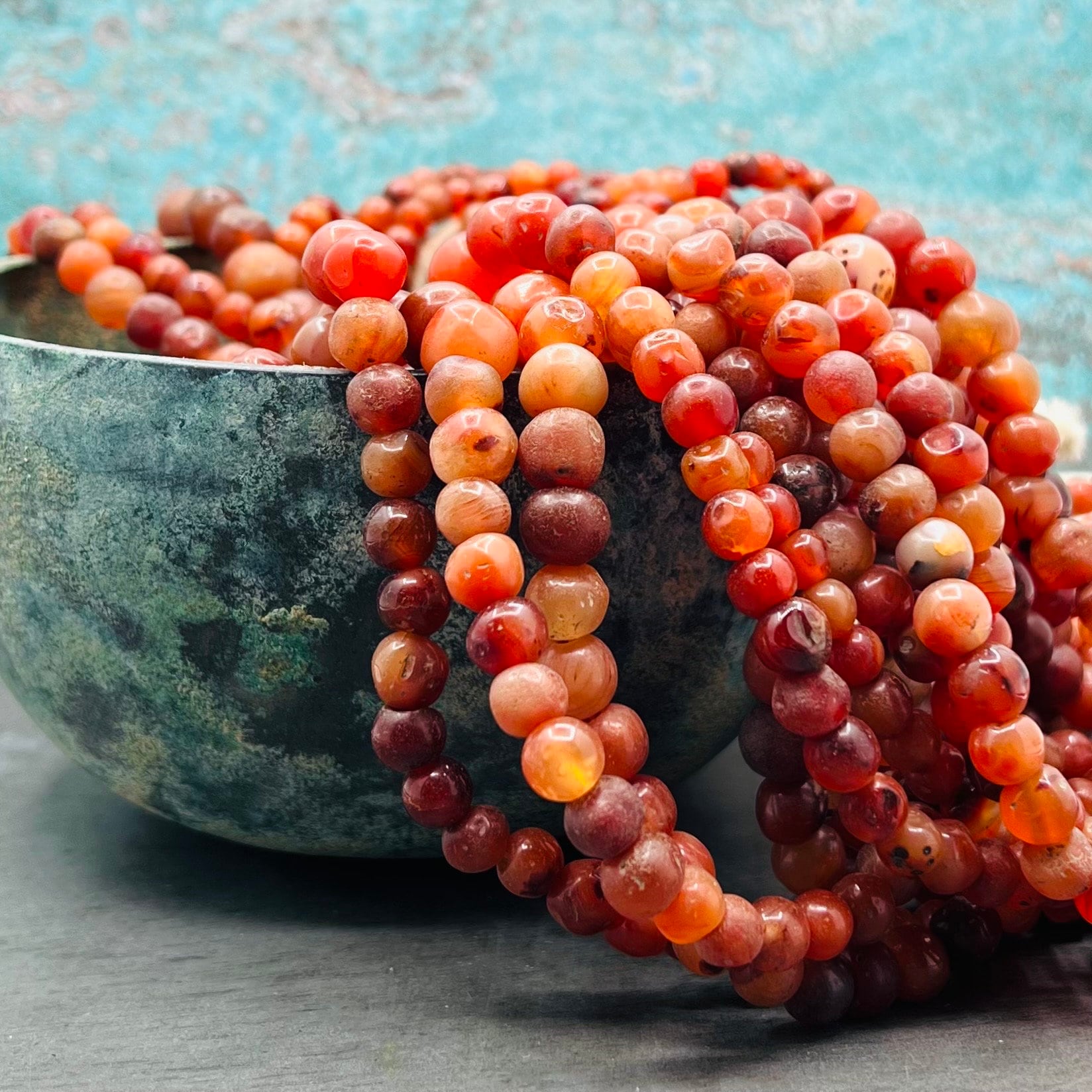 Antique Agate Stone Beads, Old African Trade Beads, Ancient Carnelian ...