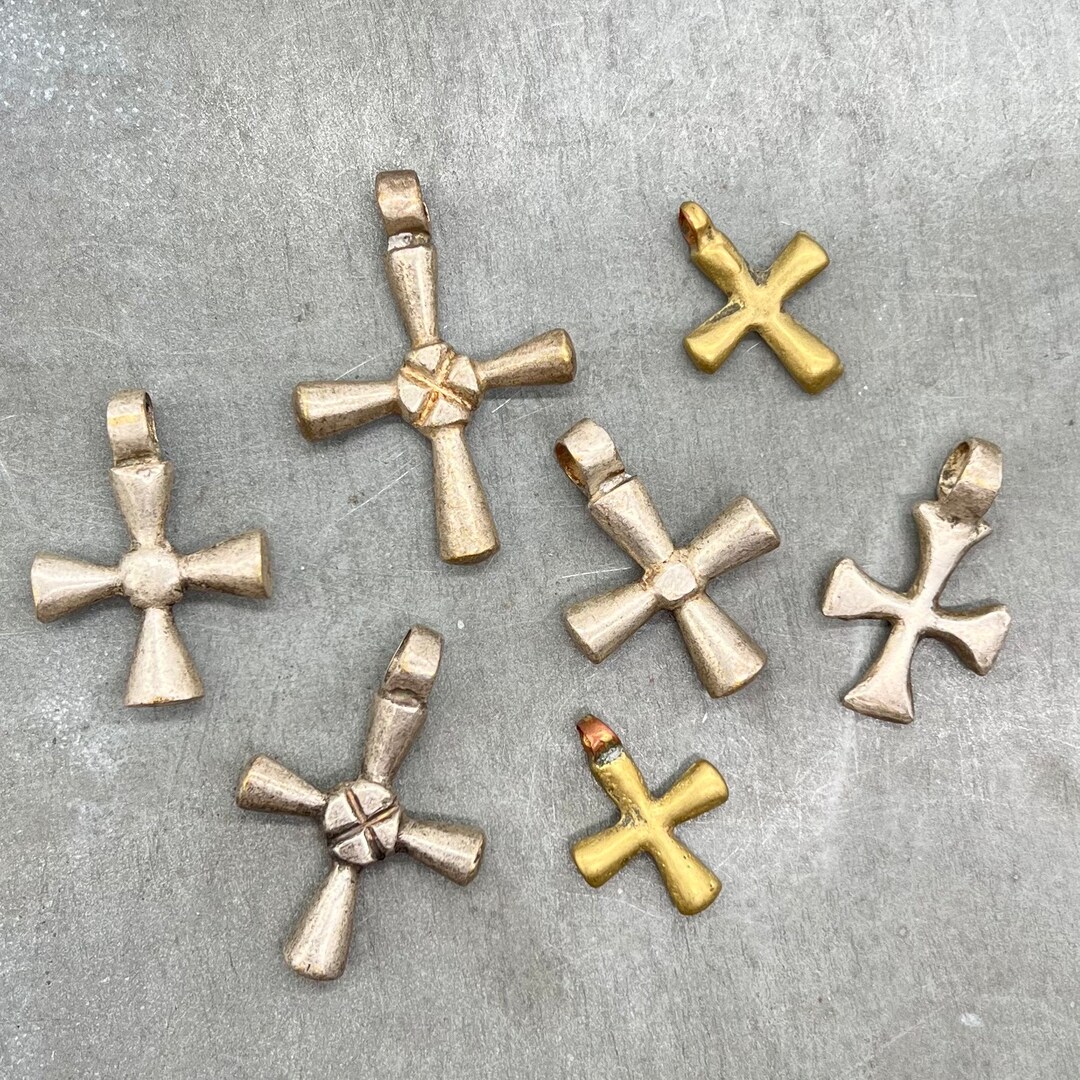 Coptic Cross Pendant, Ethiopian Catholic Cross, Simple Metal Cross ...