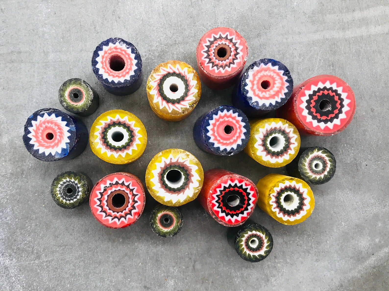 Rare Large Chevron Cane Glass Cane for Rosetta Bead Venetian - Etsy