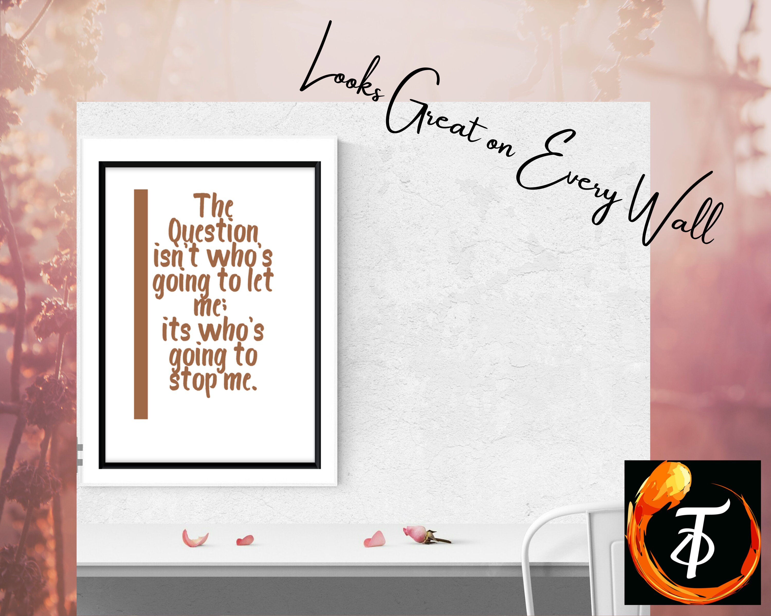 The Question Is, Wall Art Quote, Printable Wall Art, Home Print, Home ...