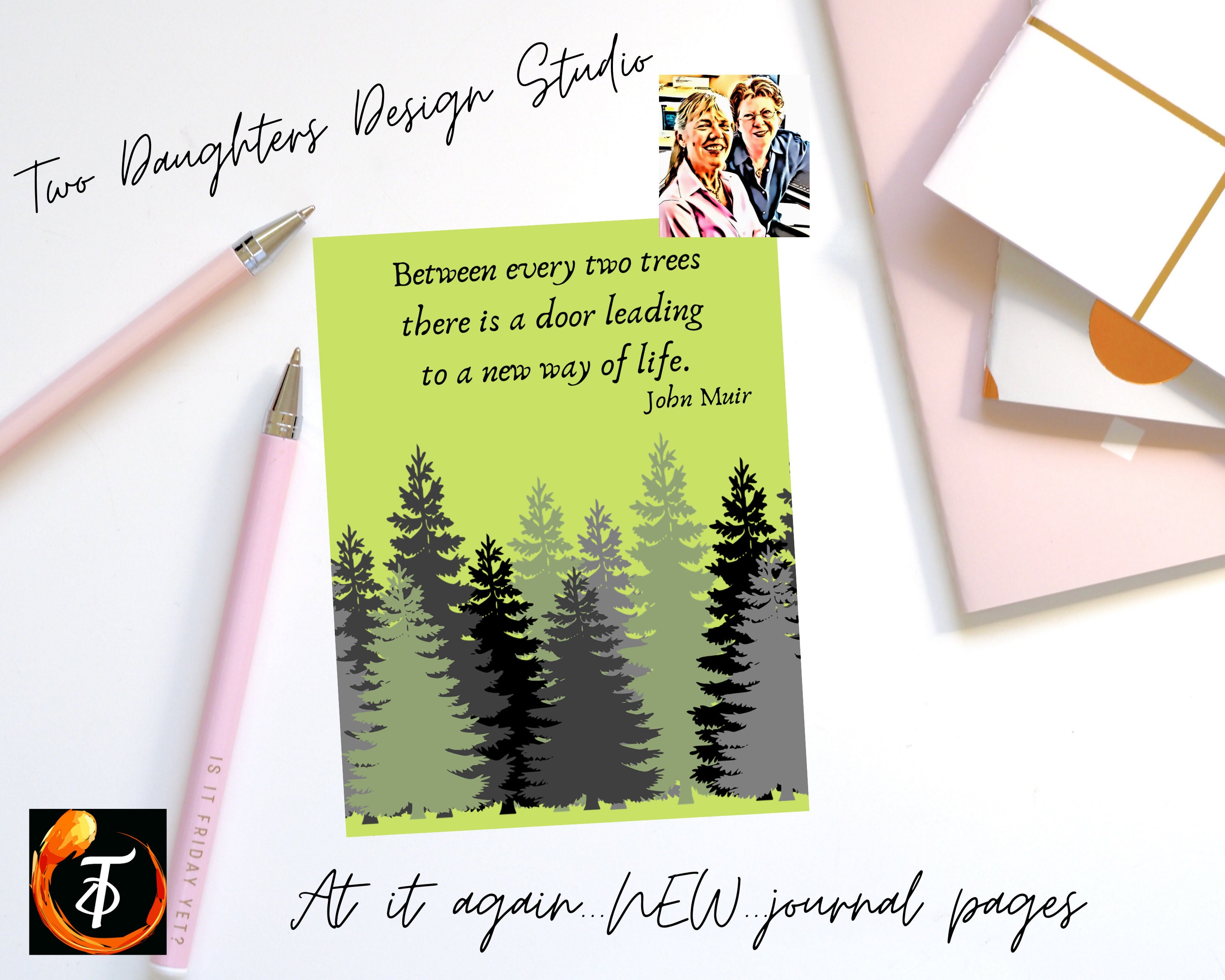Under the Trees Lined Journal Pages - Printable Download - Etsy
