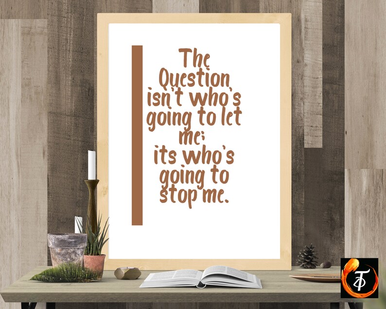 The Question Is, Wall Art Quote, Printable Wall Art, Home Print, Home ...