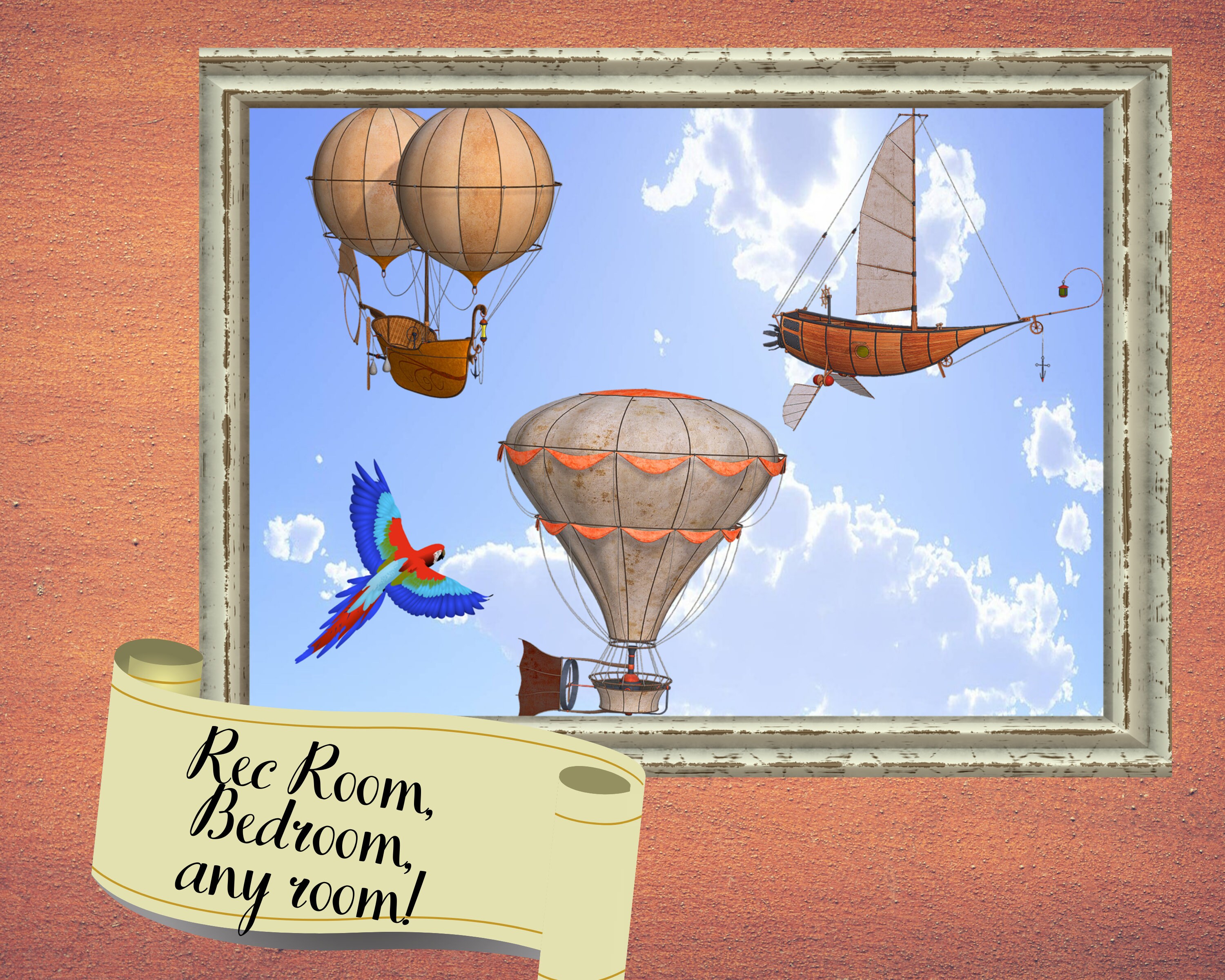 Great Air Race Instant Download Printable Art With Air Ships - Etsy