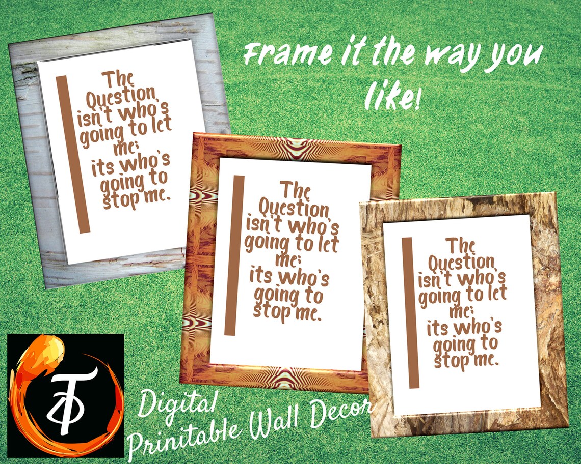 The Question Is, Wall Art Quote, Printable Wall Art, Home Print, Home ...