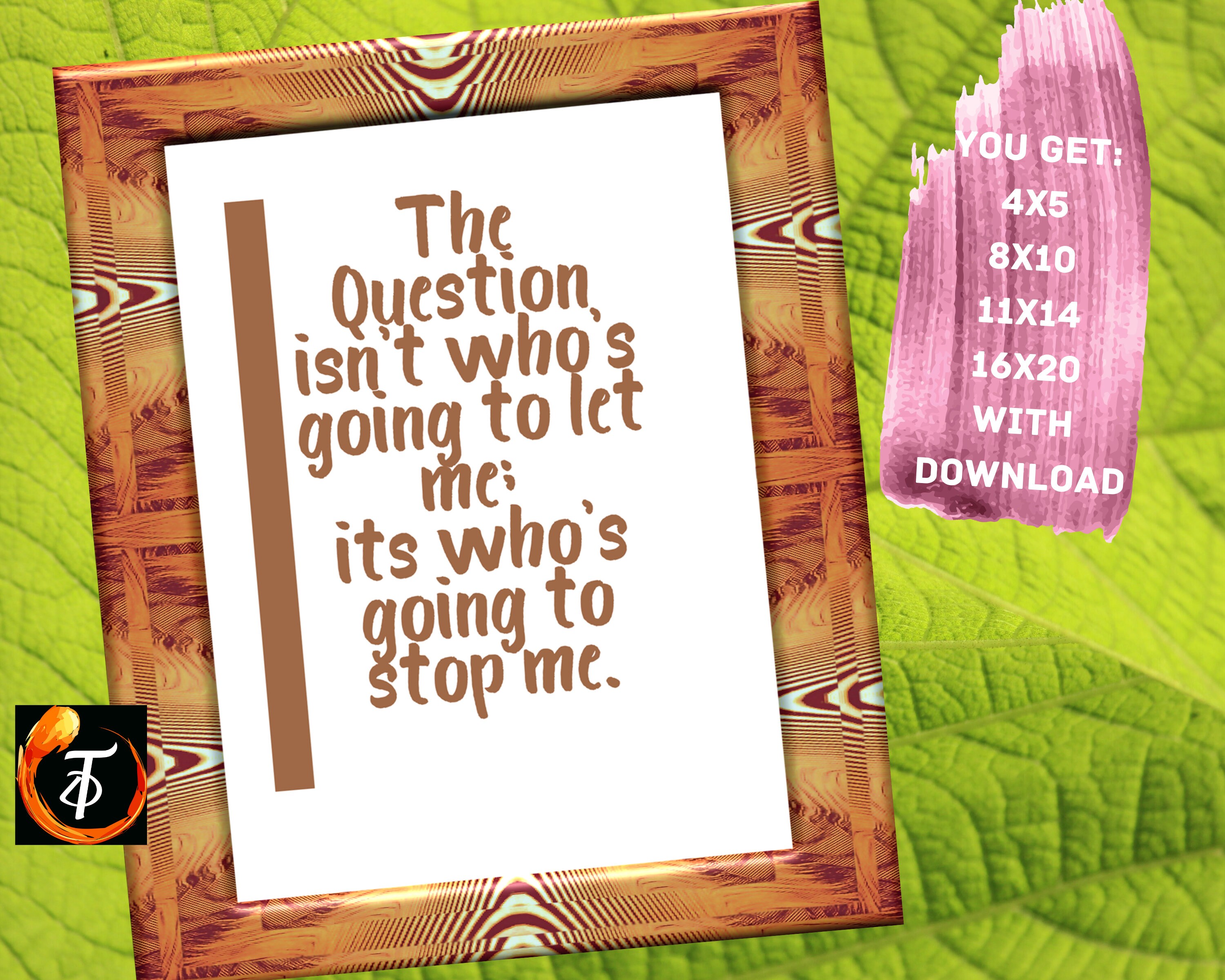 The Question Is, Wall Art Quote, Printable Wall Art, Home Print, Home ...
