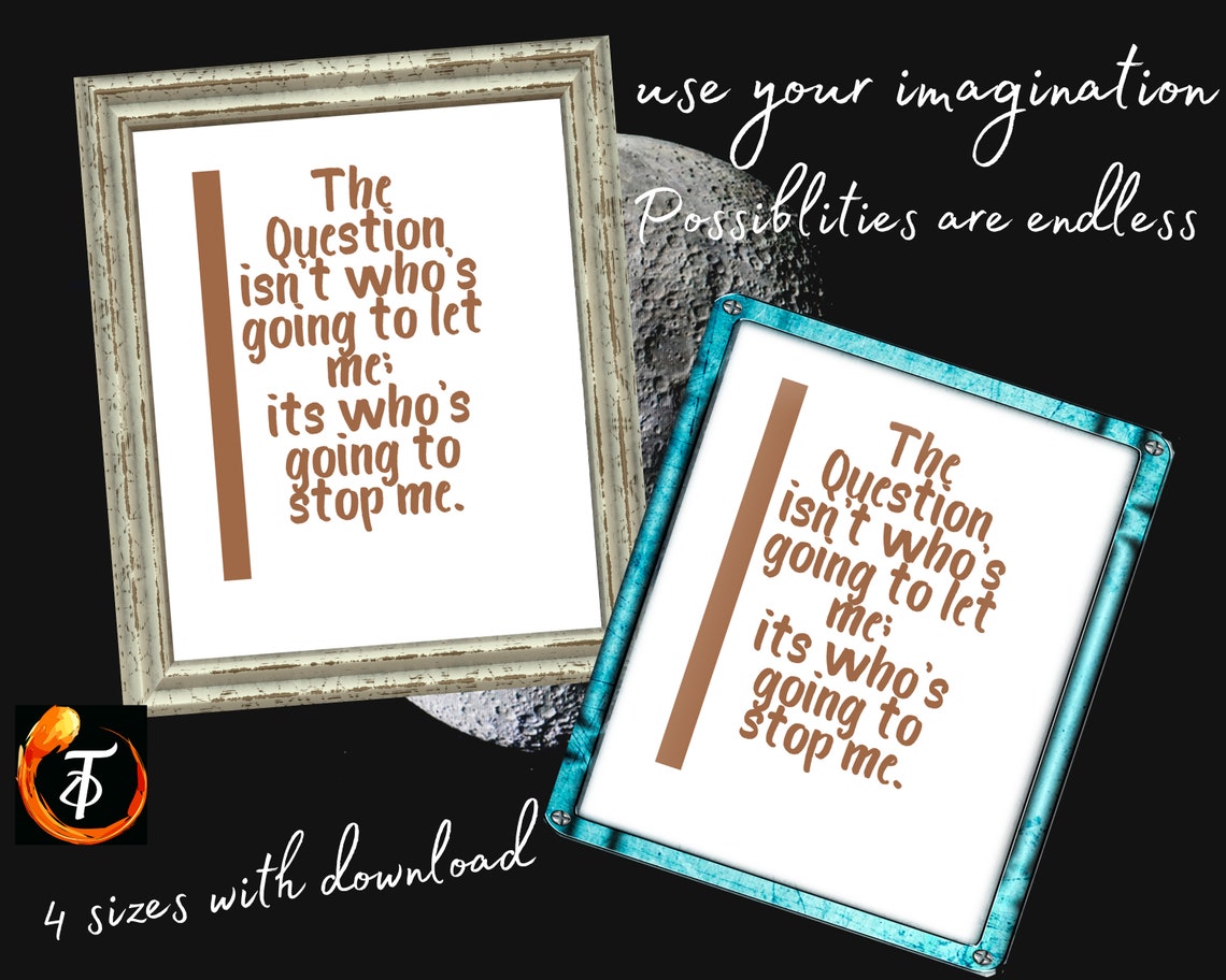 The Question Is, Wall Art Quote, Printable Wall Art, Home Print, Home ...